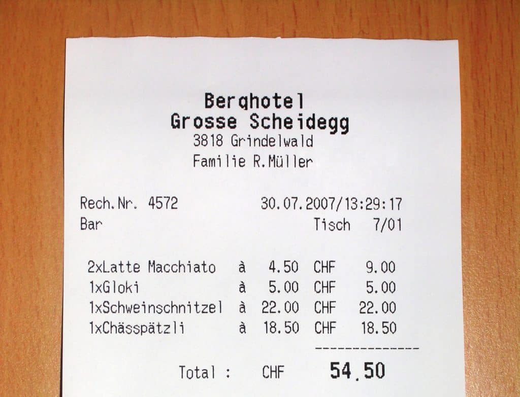 Bill receipt LearnOpenCV