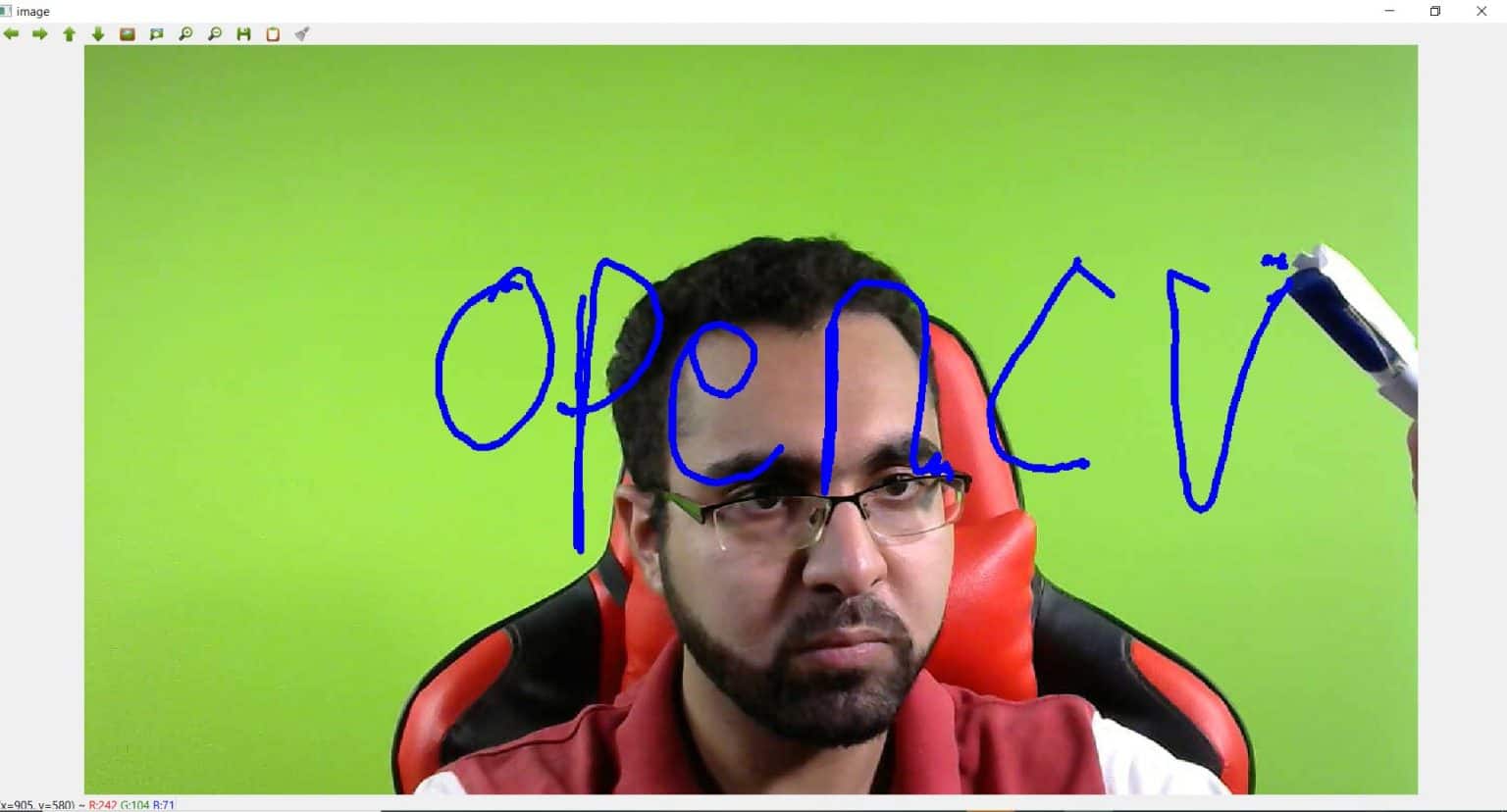 Creating a Virtual Pen & Eraser with OpenCV | LearnOpenCV