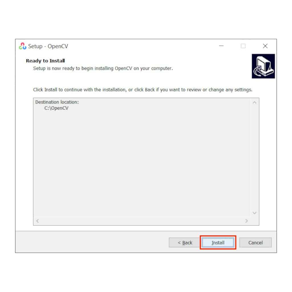 Install OpenCV On Windows C Python