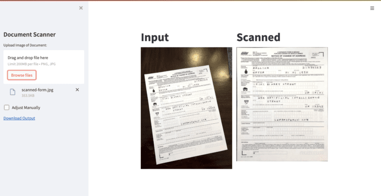 Automatic Document Scanner using OpenCV | LearnOpen
