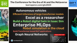 NVIDIA Spring GTC 2023 Day 1 Highlights